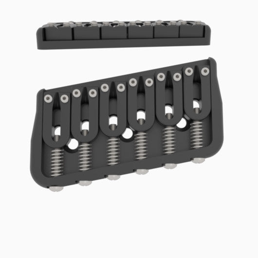 6 String Multi-Scale Fixed Guitar Bridge – Hipshot Products