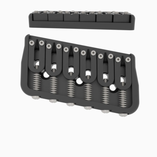 6 String Multi-Scale Fixed Guitar Bridge – Hipshot Products