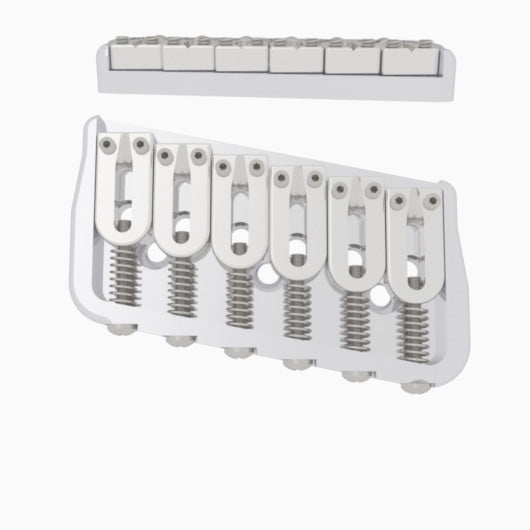 6 String Multi-Scale Fixed Guitar Bridge – Hipshot Products