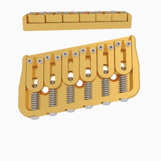 6 String Multi-Scale Fixed Guitar Bridge – Hipshot Products
