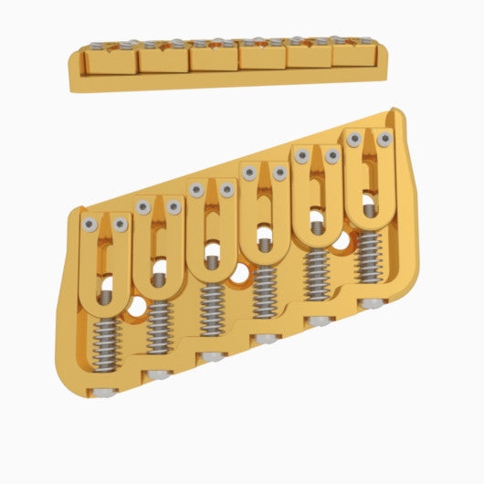 6 String Multi-Scale Fixed Guitar Bridge – Hipshot Products