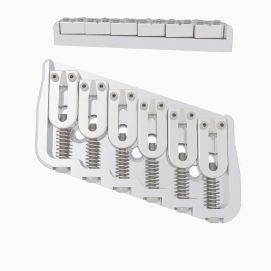 6 String Multi-Scale Fixed Guitar Bridge – Hipshot Products