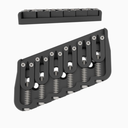 6 String Multi-Scale Fixed Guitar Bridge – Hipshot Products