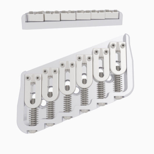 6 String Multi-Scale Fixed Guitar Bridge – Hipshot Products