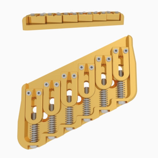 6 String Multi-Scale Fixed Guitar Bridge – Hipshot Products