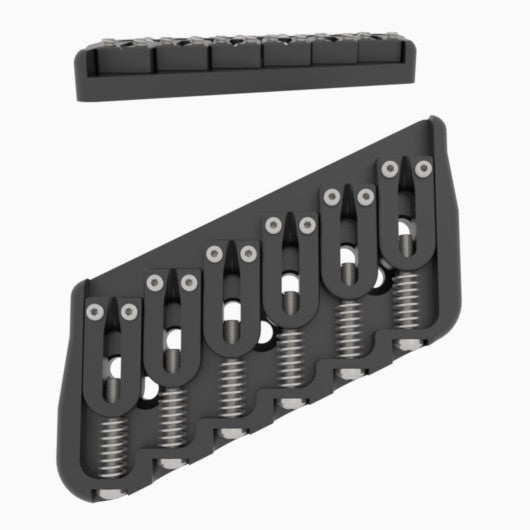 6 String Multi-Scale Fixed Guitar Bridge – Hipshot Products