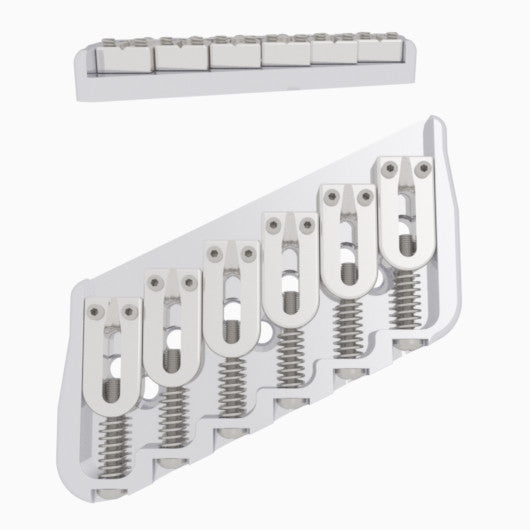 6 String Multi-Scale Fixed Guitar Bridge – Hipshot Products