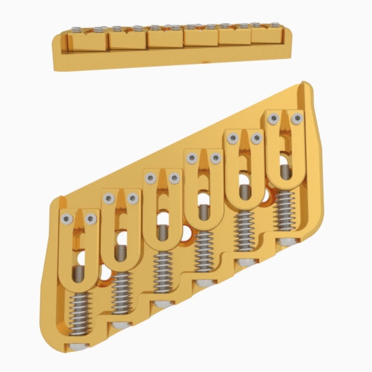 6 String Multi-Scale Fixed Guitar Bridge – Hipshot Products