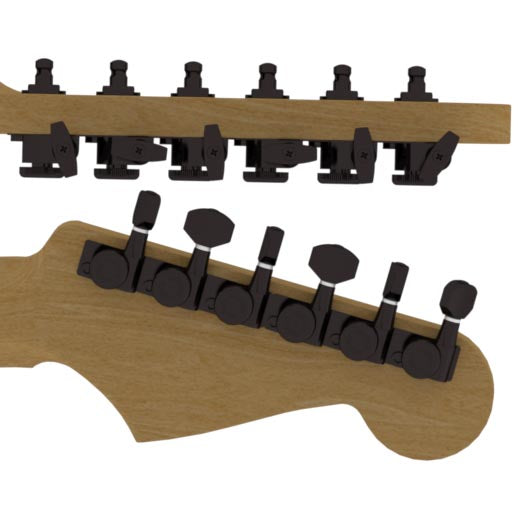 Guitar Tuner Upgrade Kit for 6 Inline Headstocks (10mm Post Hole ...