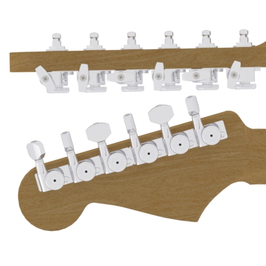 Guitar Tuner Upgrade Kit for 6 Inline Headstocks (10mm Post Hole ...