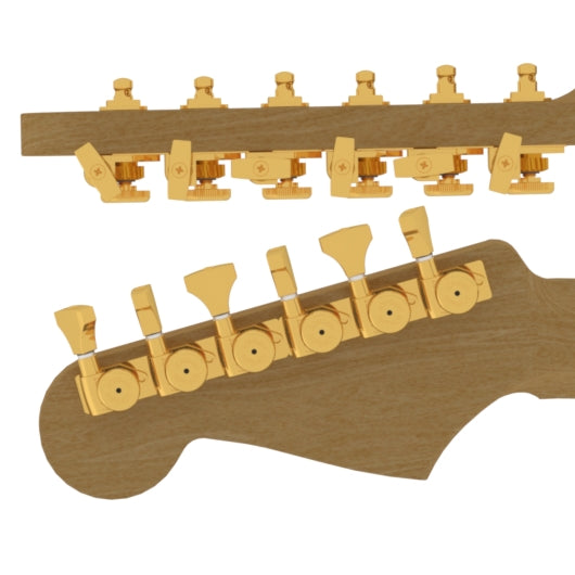 Guitar Tuner Upgrade Kit for 6 Inline Headstocks (10mm Post Hole ...