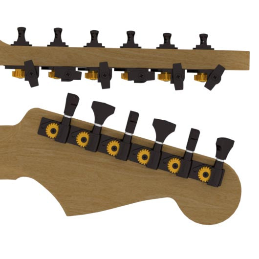 Guitar Tuner Upgrade Kit for 6 Inline Headstocks (10mm Post Hole ...