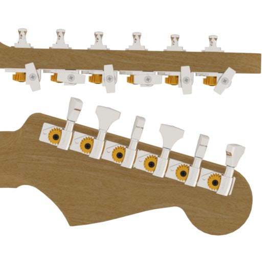 Guitar Tuner Upgrade Kit for 6 Inline Headstocks (10mm Post Hole ...
