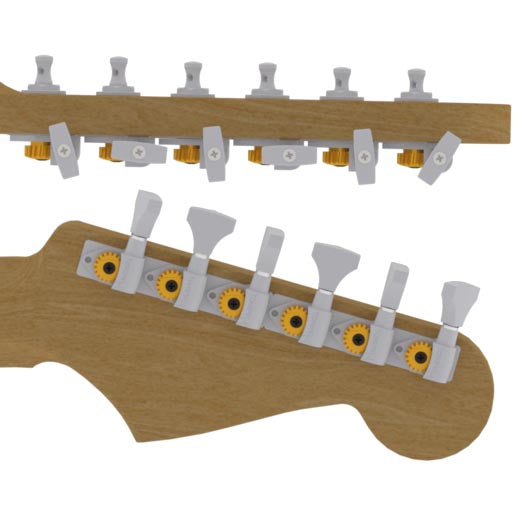 Guitar Tuner Upgrade Kit for 6 Inline Headstocks (10mm Post Hole ...