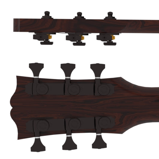 Guitar Tuner Upgrade Kit for 3+3 Headstocks (10mm Post Holes) – Hipshot ...